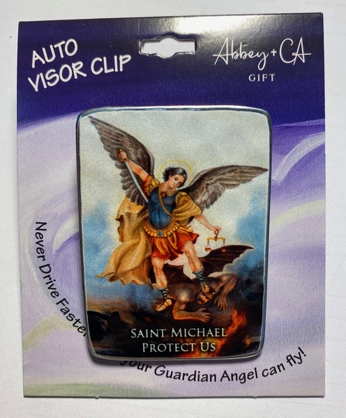 Auto Visor Clip - St Michael – The Catholic Bookshop