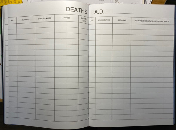 Register of Deaths – The Catholic Bookshop